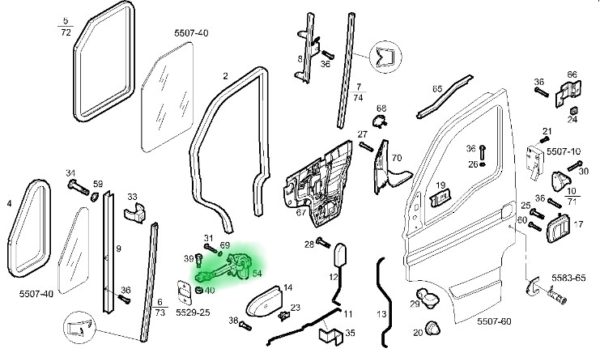 3800395 OGRANICZNIK DRZWI IVECO DAILY